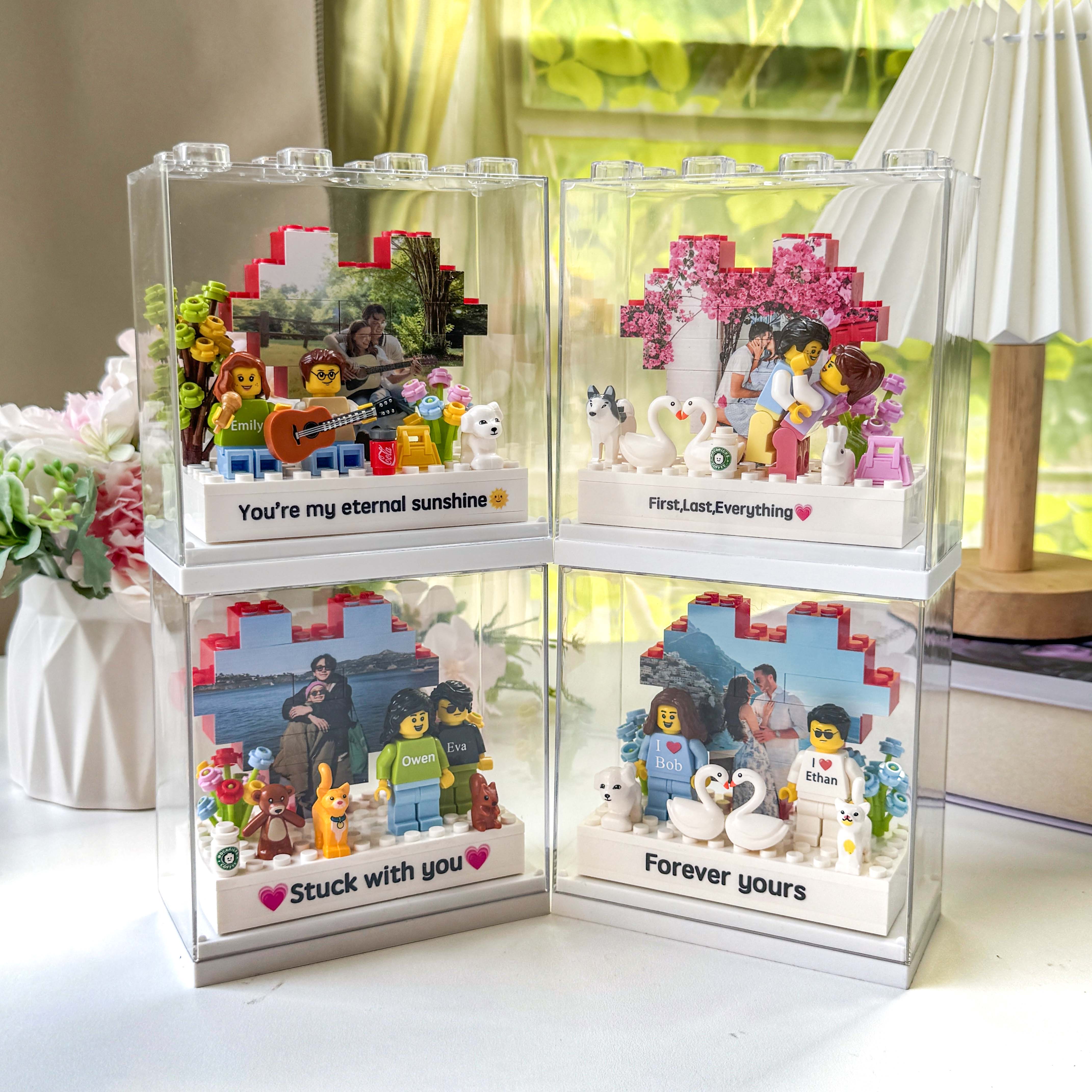 No.1 Custom Couple Brick Figures Gift Set – Lovbrick