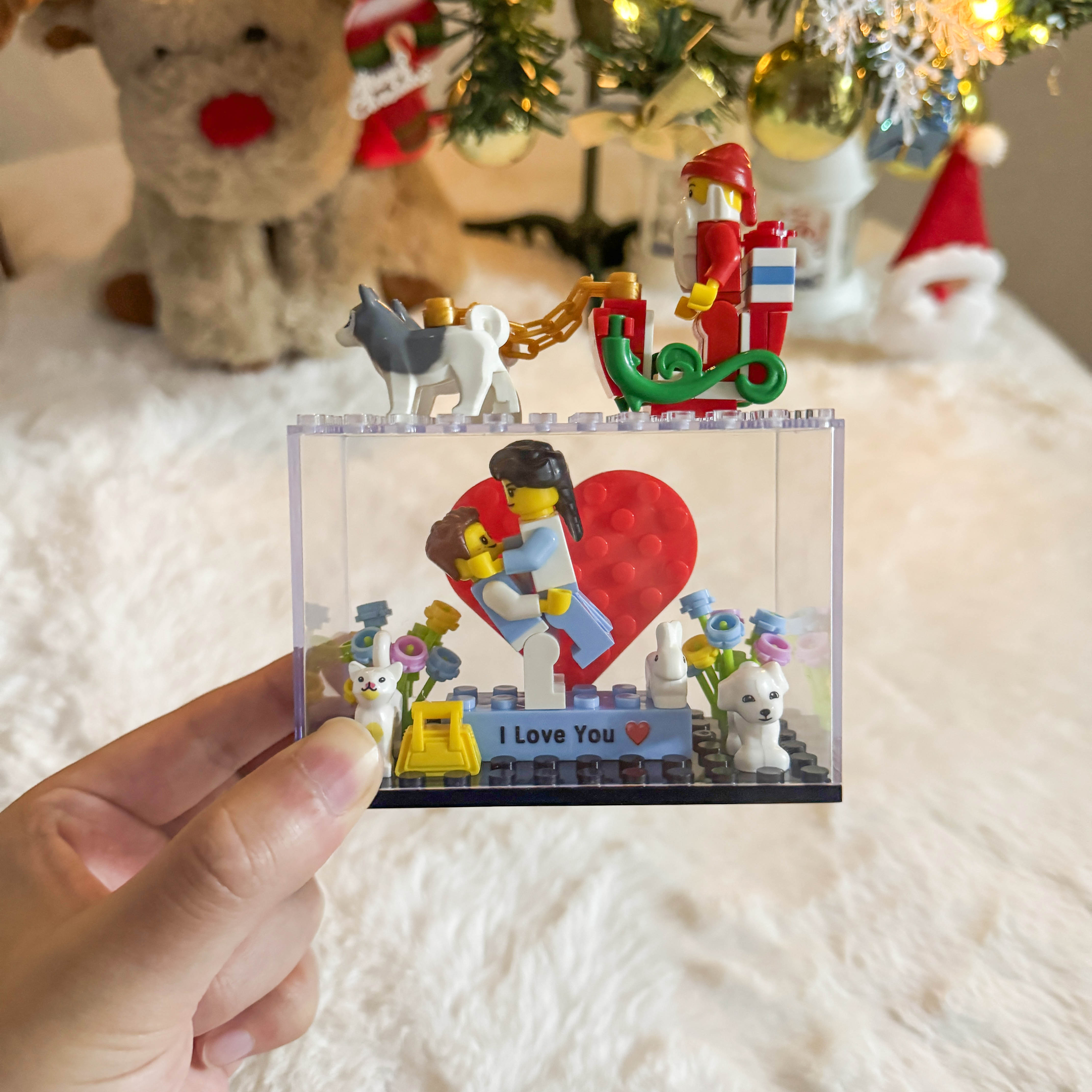No.1 Custom Couple Brick Figures Gift Set – Lovbrick